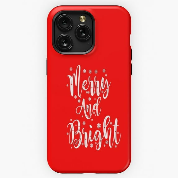 Be Merry and Bright Holiday Festive Christmas Gift Typography for ...