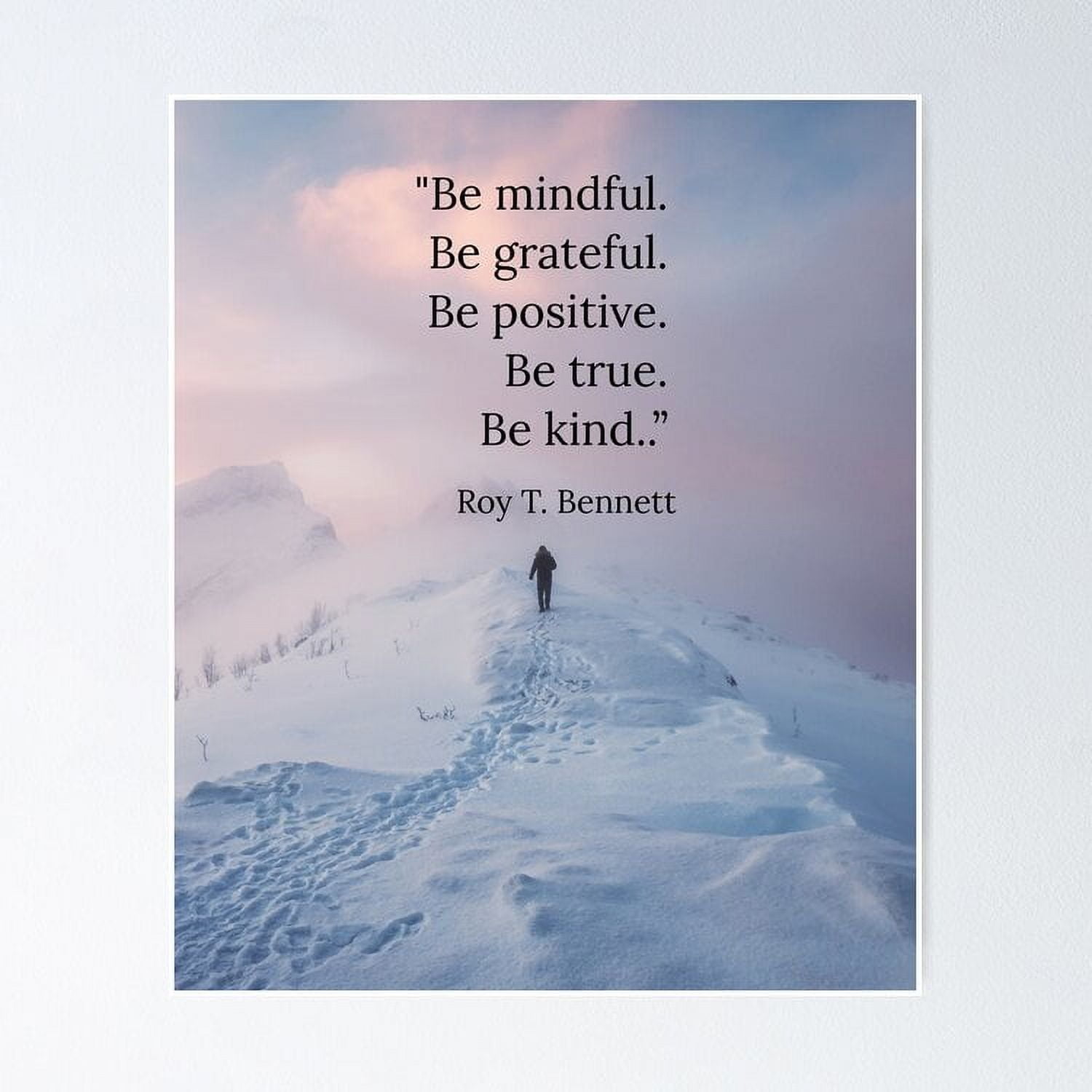 Be Mindful. Be Thankful. Poster- Unframed Poster | Wall Art | Perfect ...
