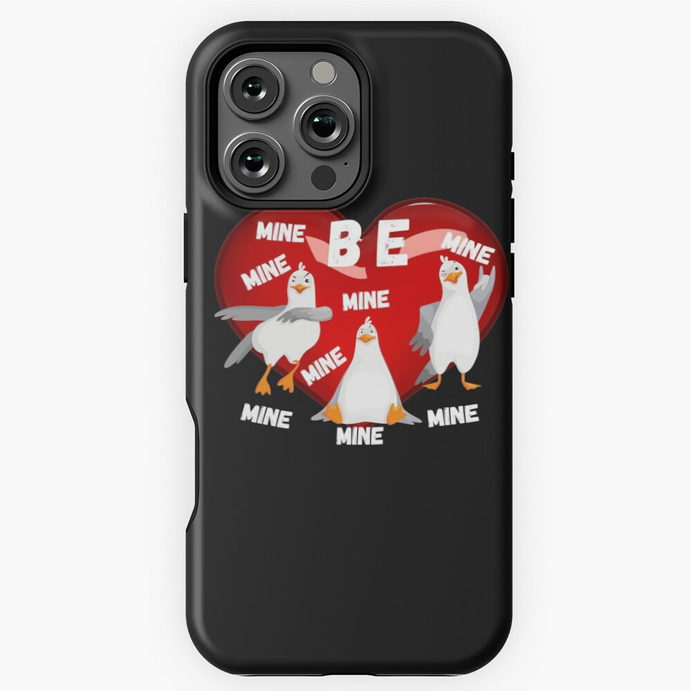 Be Mine Mine Mine Seagulls Funny Art Phone Case for iPhone 16 15 14 13 ...