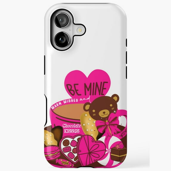 Be Mine Mug Warm Wishes Chocolate Kisses for iPhone 17 11 12 13 14 15 ...