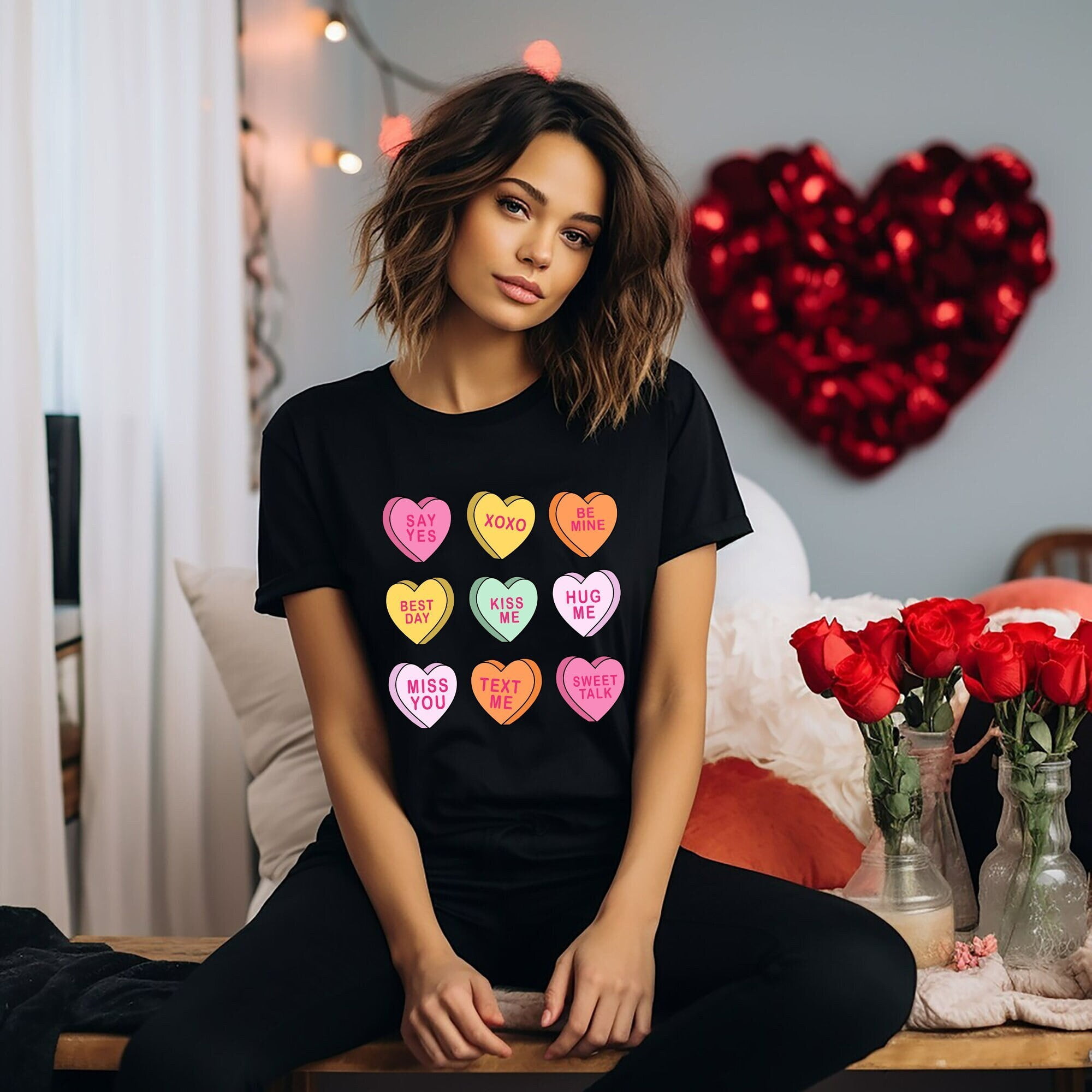 Be Mine Shirt, Conversation Hearts Shirt, XOXO T-shirt, Valentines Day ...