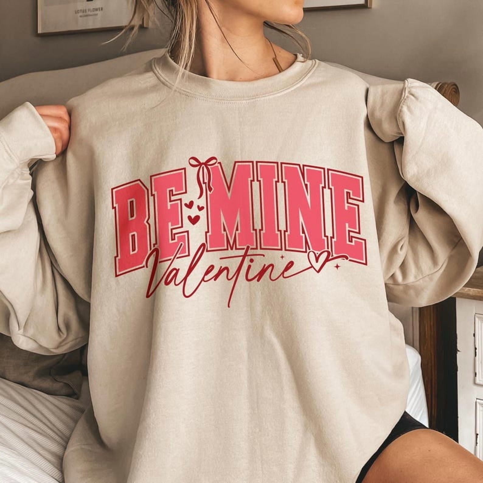 Be Mine Valentine Sweatshirt, Cute Varsity Valentine Sweater ...