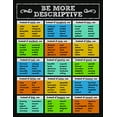 Be More Descriptive Chalkboard Chart 17x22 [CD114110] - Walmart.com