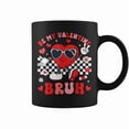 Be My Valentine Bruh Groovy Candy Heart Valentines Day Boys Coffee Mugs ...