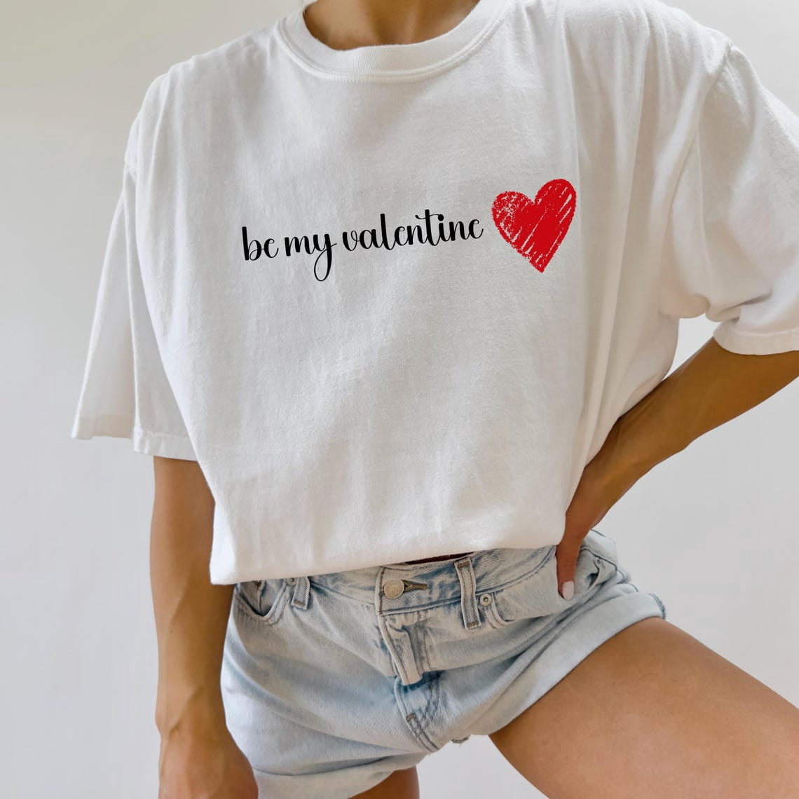 Be My Valentine Simple Heart Design for Couples T-Shirt - Walmart.com