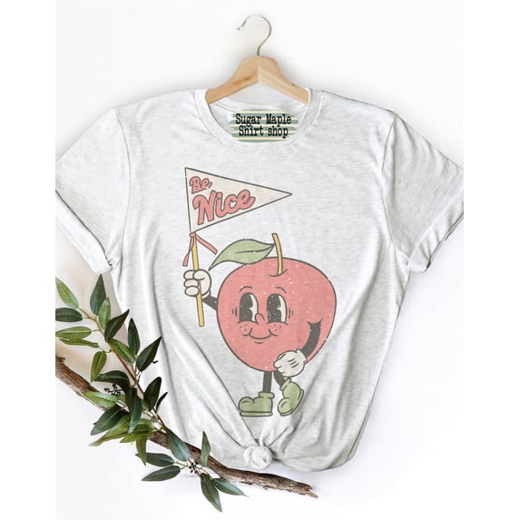 Be Nice Teacher TShirt Retro Back to School Tee - Walmart.com