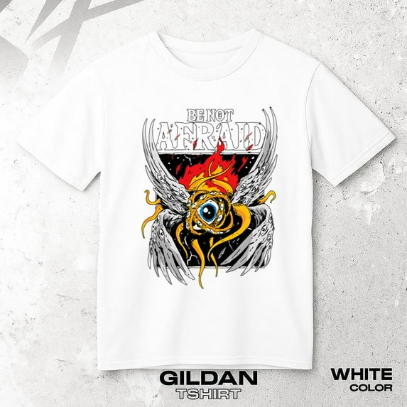 Be Not Afraid Celestial Angel Biblical Inspired Seraphim Art Unisex T ...