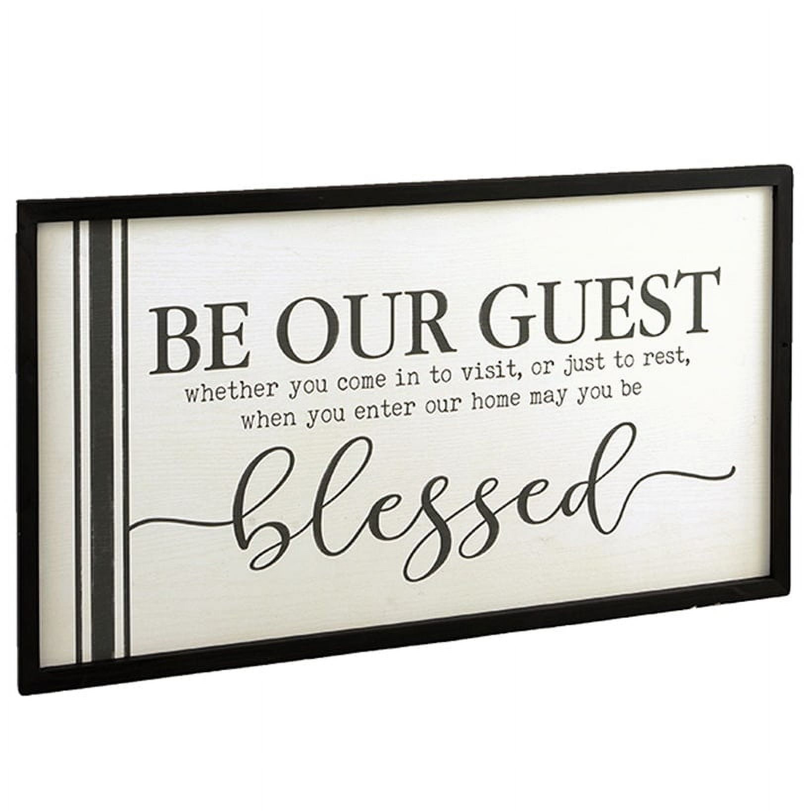 Be Our Guest Farmhouse Sign for Greeting Visitors and Family - Walmart.com