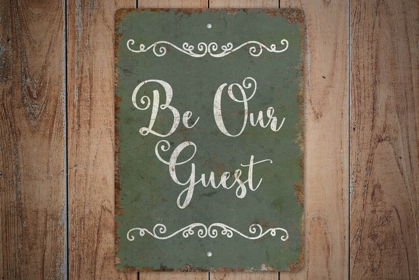 Be Our Guest Sign Be Our Guest Decor Be Our Guest Guest Room Sign ...
