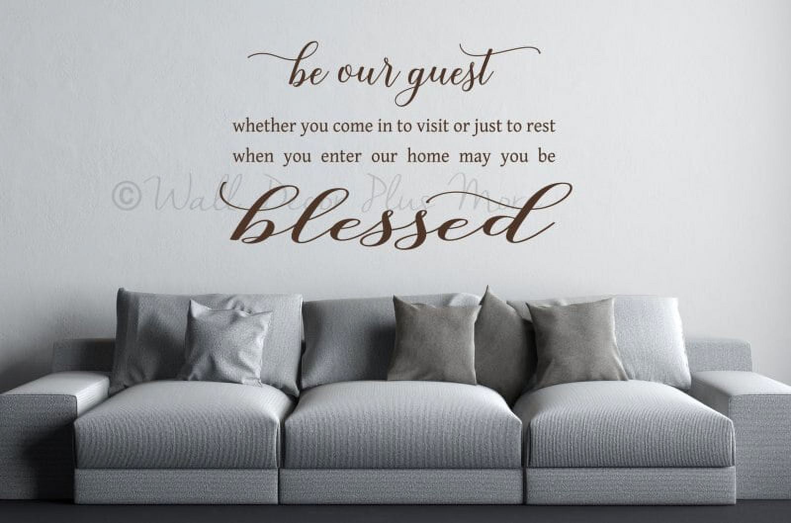 Be Our Guest Wall Decal Sticker Blessed Vinyl Art Lettering Home Decor ...