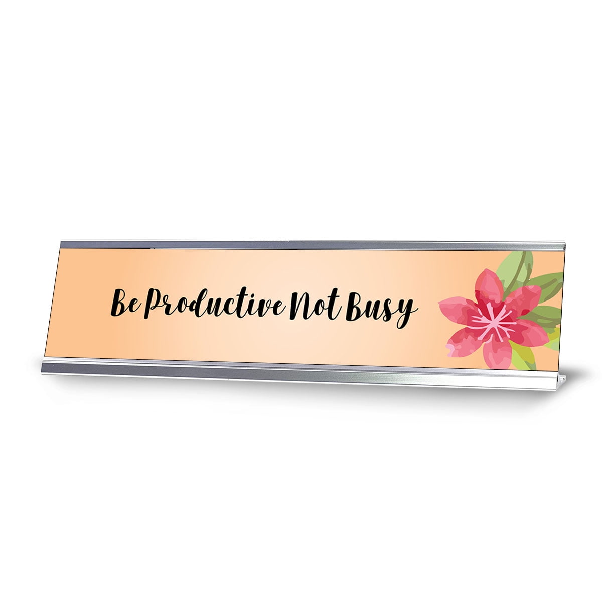 Be Productive Not Busy, Floral Designer Desk Sign (2 x 8") - Walmart ...