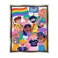 Be Proud LGBTQ+ Pride Inspirational Graphic Art Luster Gray Framed Art ...