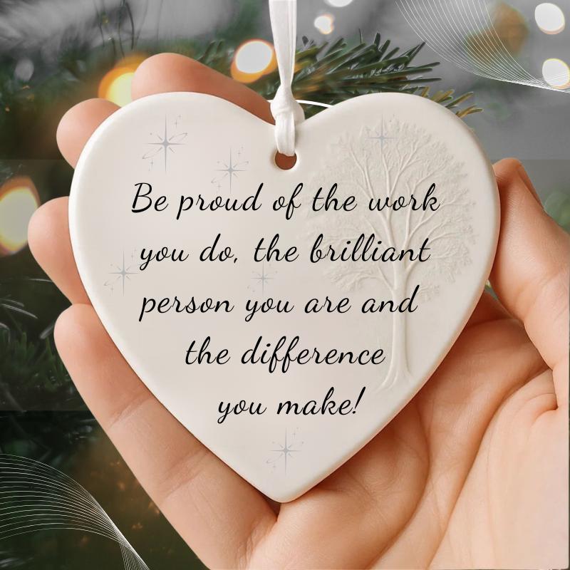 Be Proud of the Work You Do Ornament - Thank-You Gift for Teacher ...