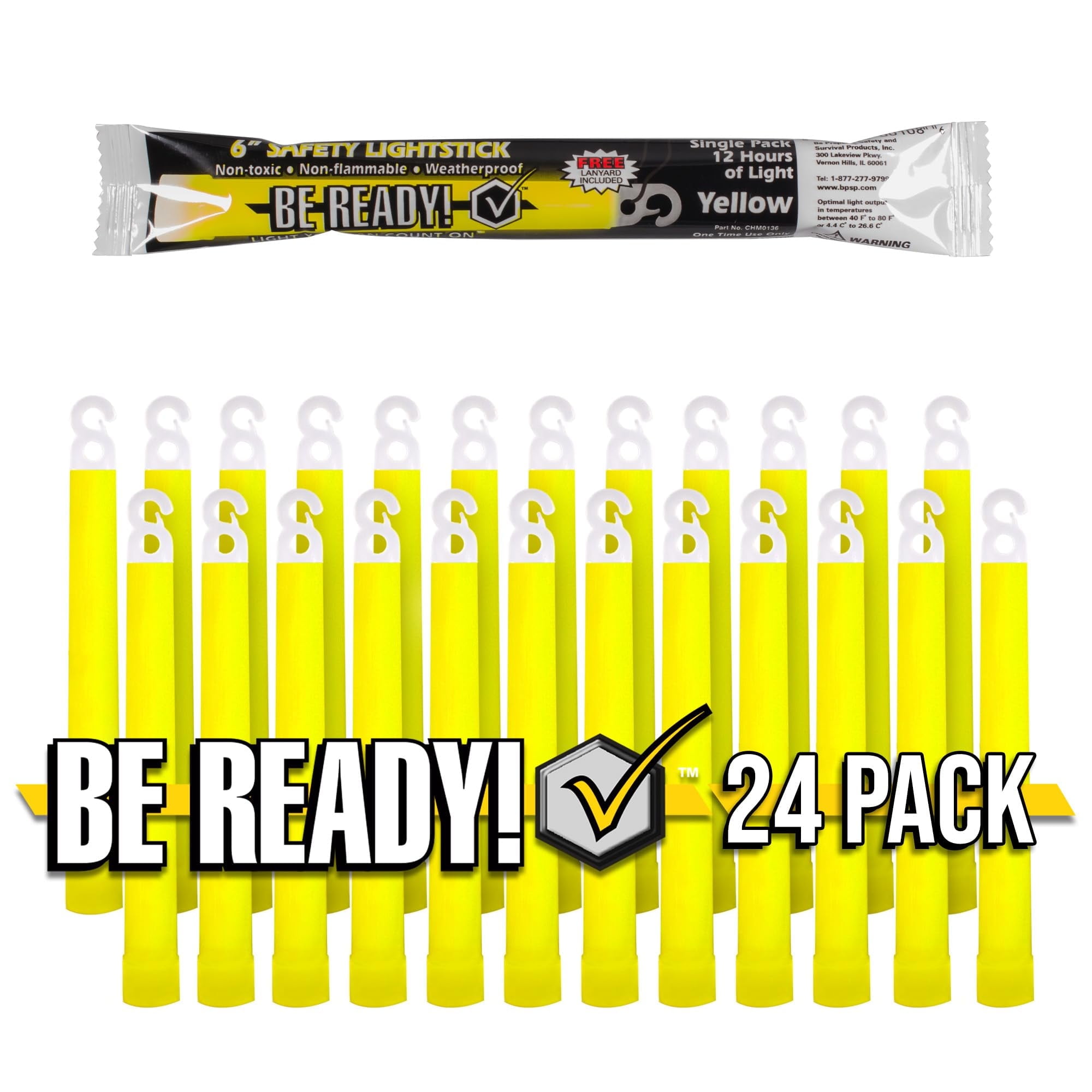 Be Ready - Industrial 12 Hour Illumination Emergency Safety Chemical ...