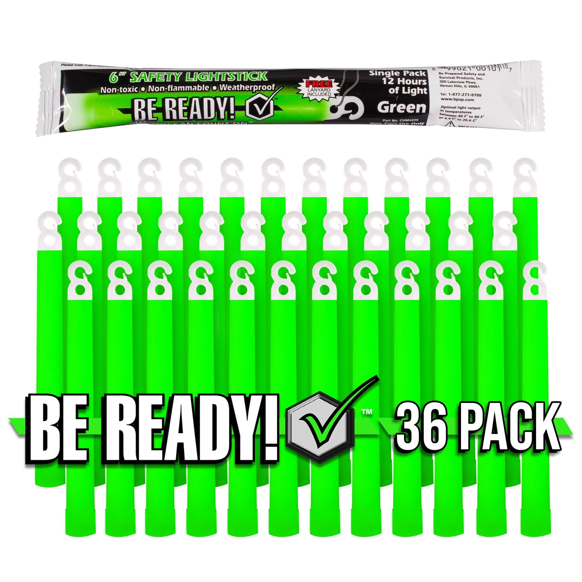 Be Ready - Industrial 12 Hour Illumination Emergency Safety Chemical ...