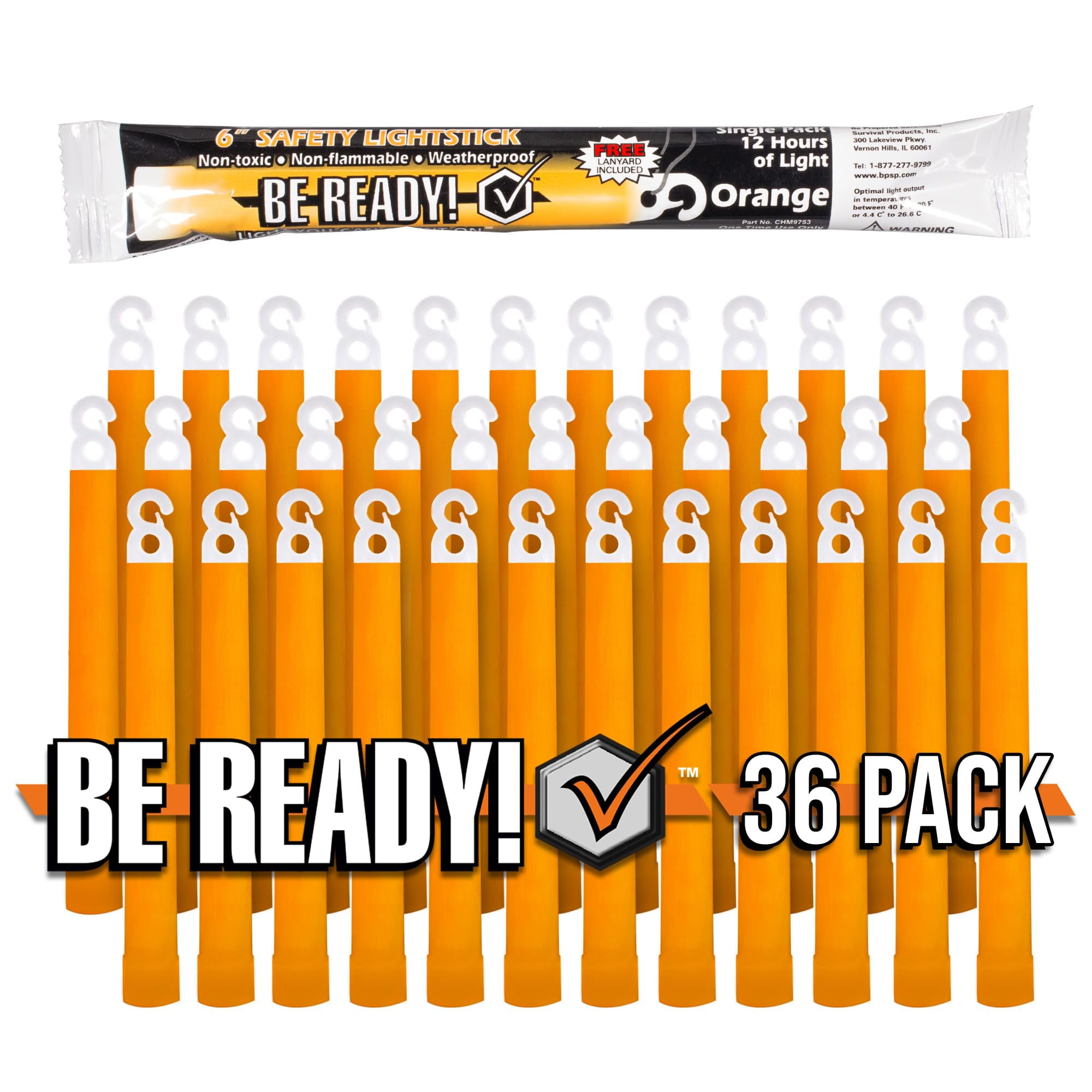 Be Ready - Industrial 12 Hour Illumination Emergency Safety Chemical ...