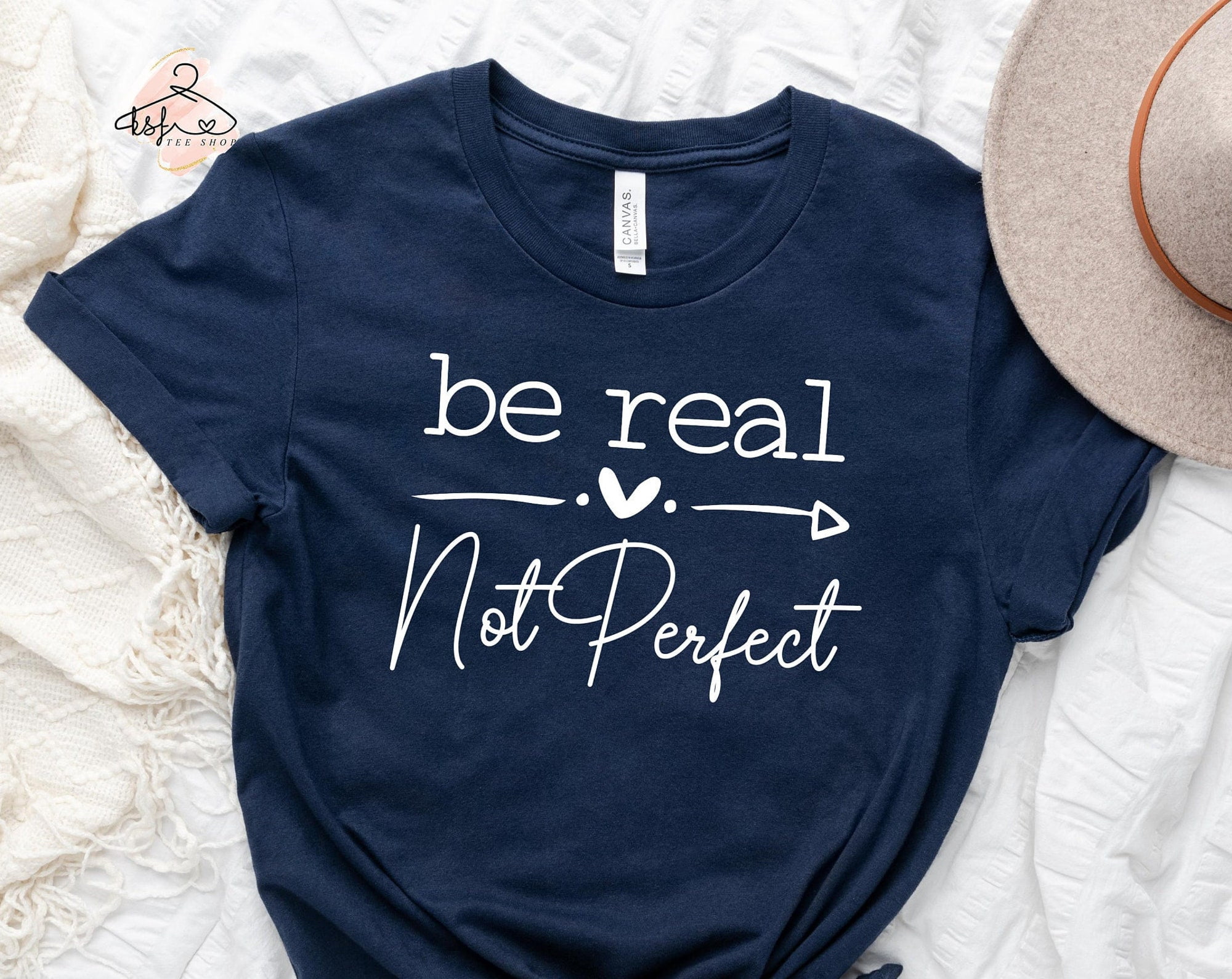 Be Real Not Flawless TShirt Inspirational Graphic Tee - Walmart.com