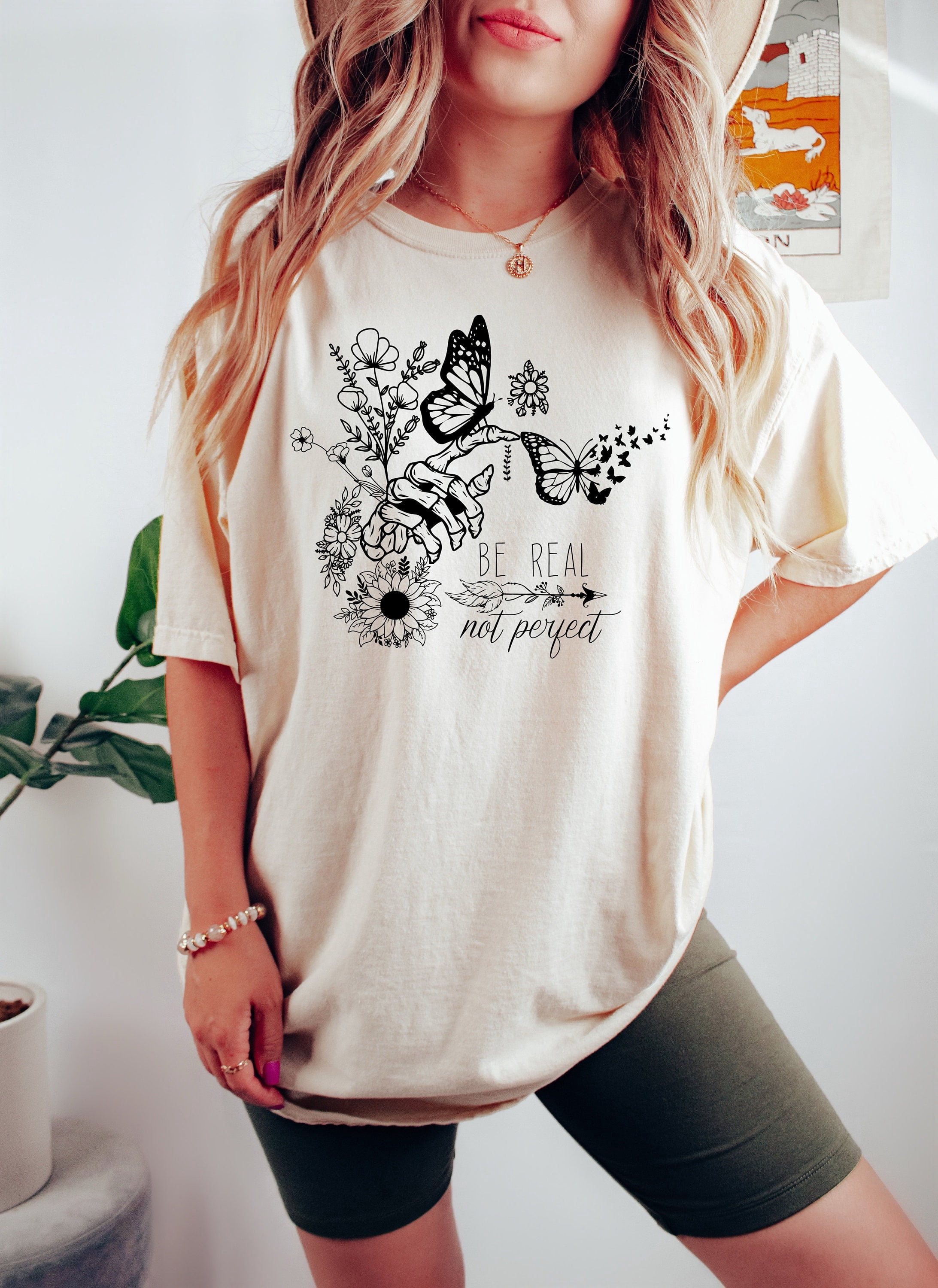 Be Real, Not Perfect, Shirt for Women, Inspirational T Shirts for Women ...