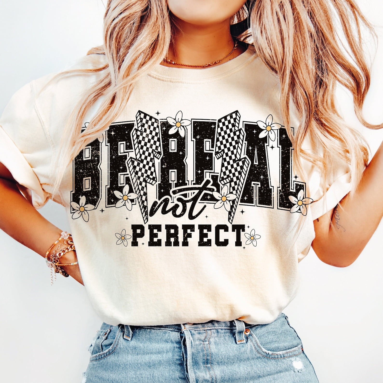 Be Real Not Perfect T-Shirt, Self Love Shirt, Inspirational Shirt ...