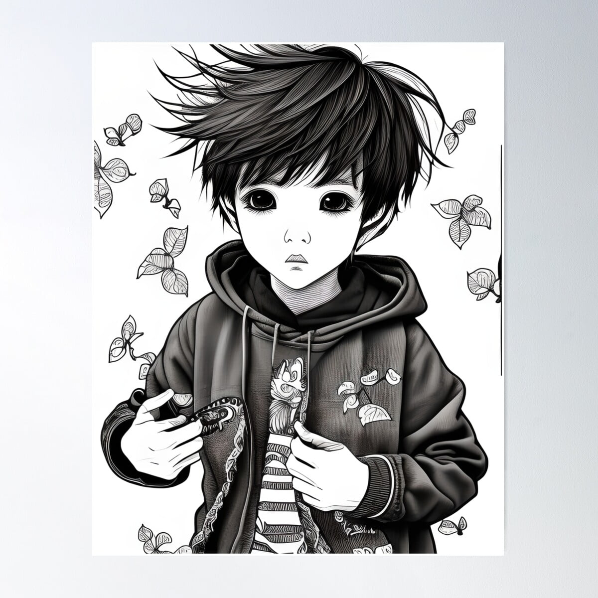 Be Realistic Classic - A Sad Boy Poster Wall Art, Modern Wall Decor For ...