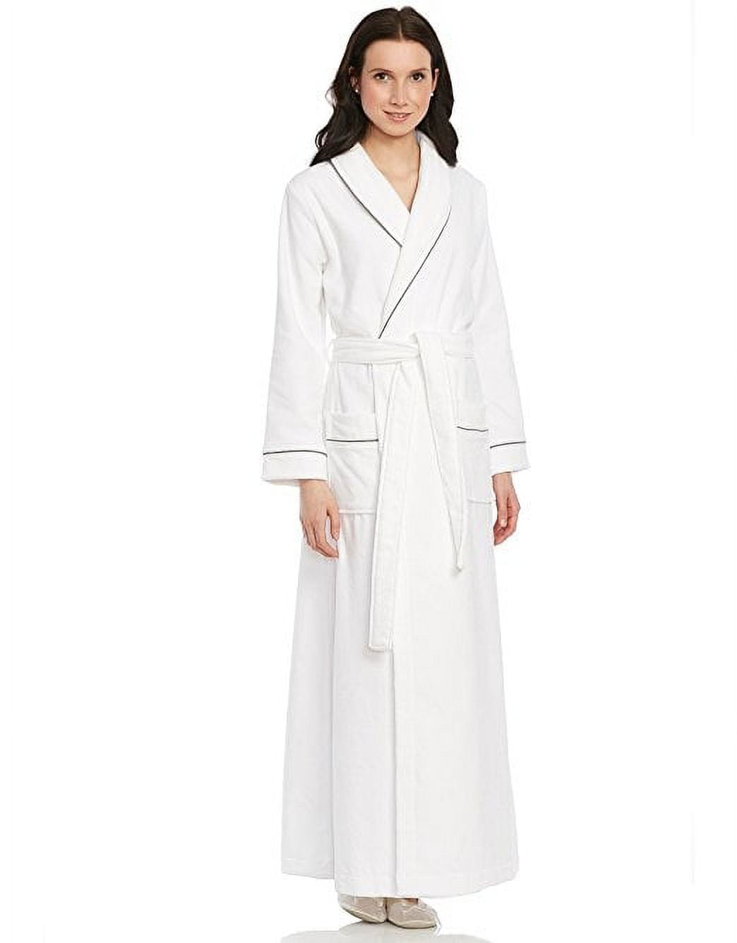 Be Relax Long Women's Long Terry Robe- Floral - Extra Large - Walmart.com
