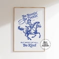 Be Rootin Tootin Cowgirl Print Be Kind Poster Be Kind Retro Print ...