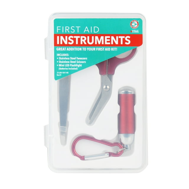 Be Smart Get Prepared 3 PC First Aid Instrument Kit - Walmart.com
