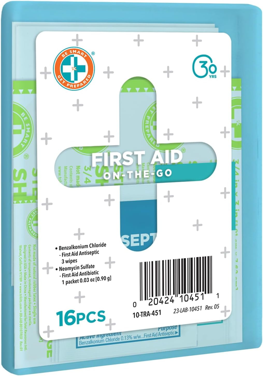 Be Smart Get Prepared Compact First Aid Kit: Clean, Treat, Protect ...