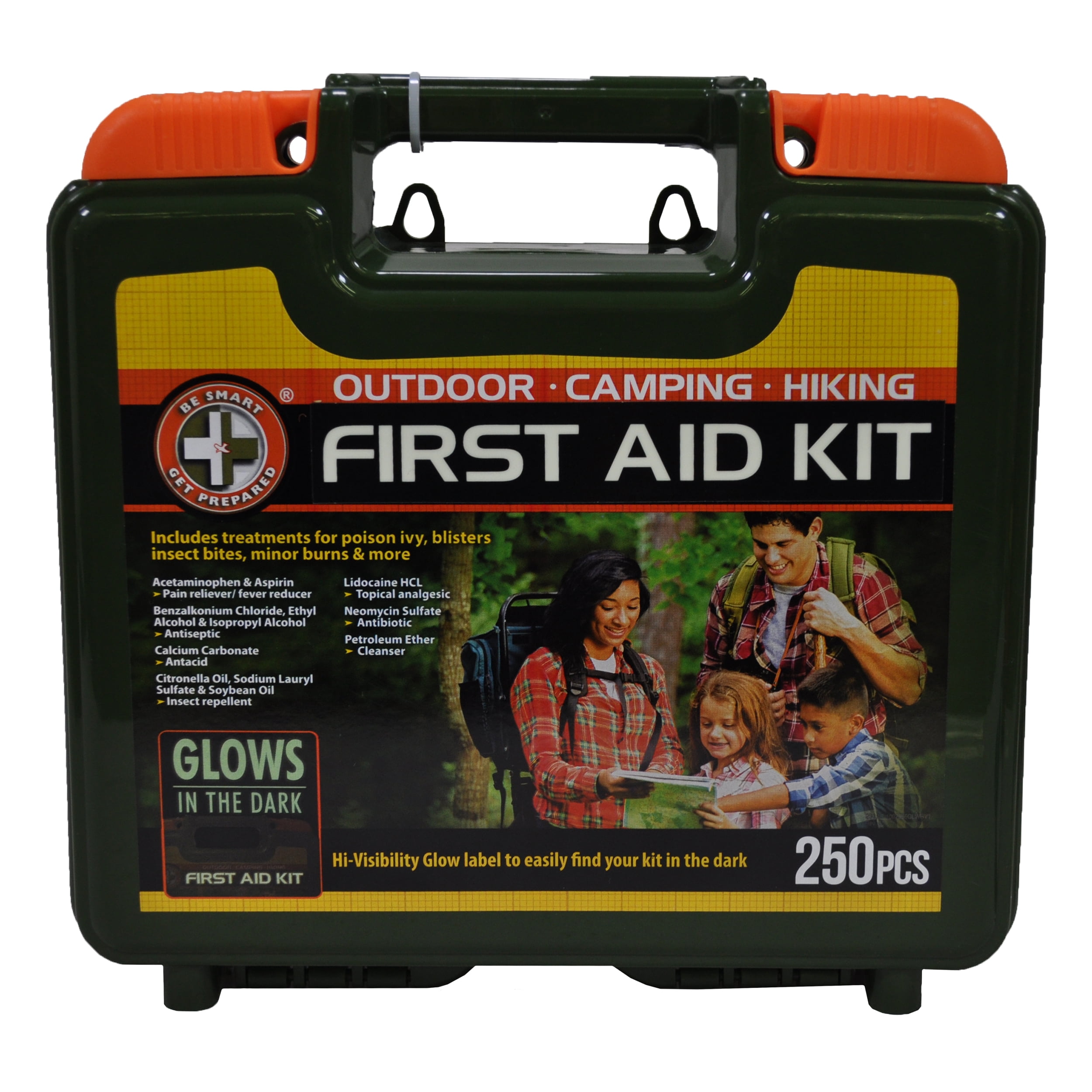 Be Smart Get Prepared First Aid Kit 250 Piece - Walmart.com
