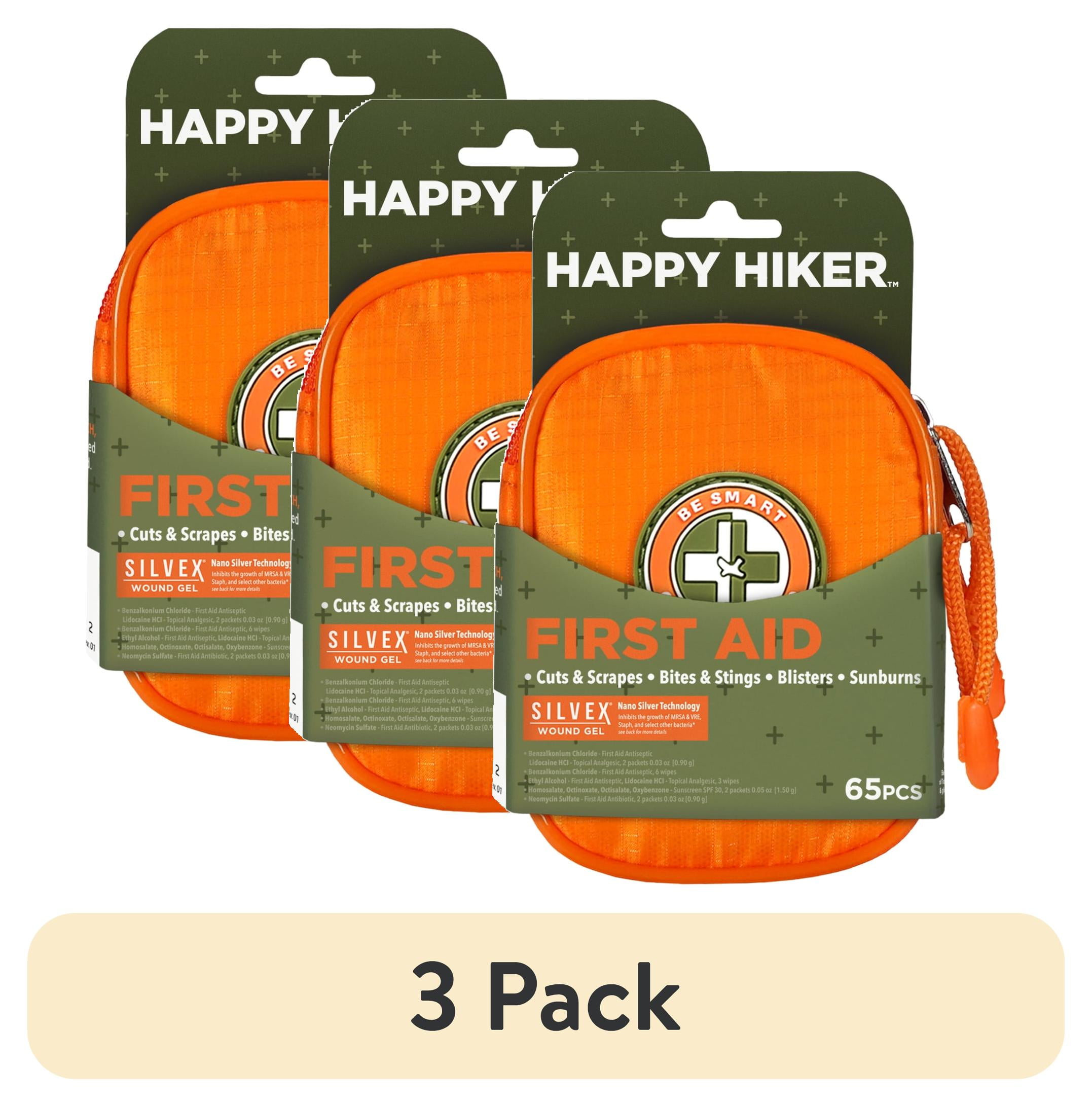 (3 pack) Be Smart Get Prepared Outdoor First Aid - Happy Hiker, 65 Pcs ...