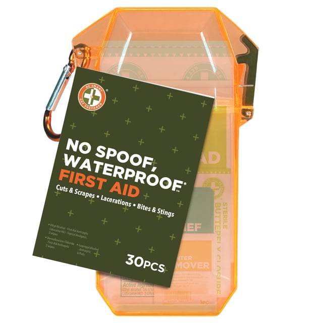 Be Smart Get Prepared Outdoor First Aid - No Spoof, Waterproof, 30 Pcs ...