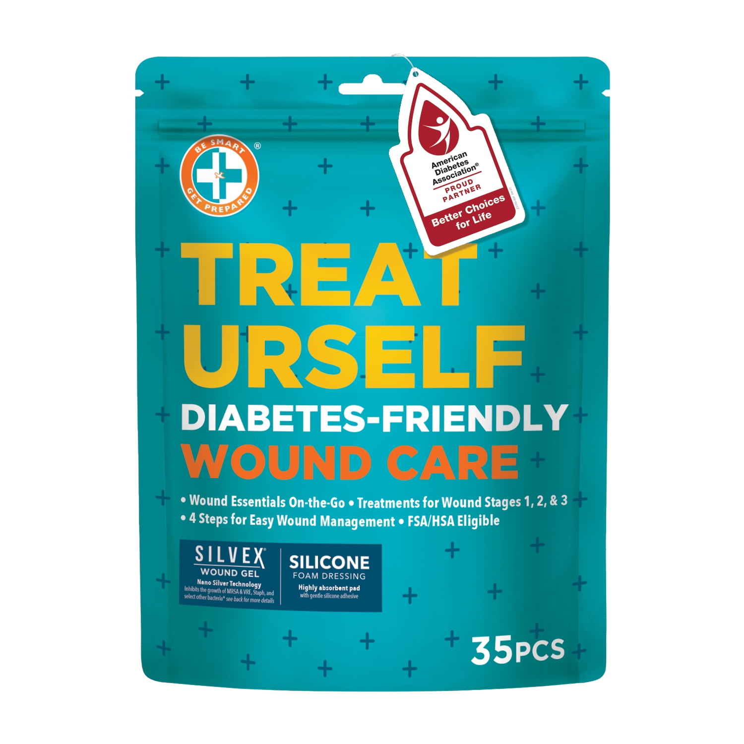 Be Smart Get Prepared, Treat Urself, Diabetes-Friendly Wound Care Kit ...