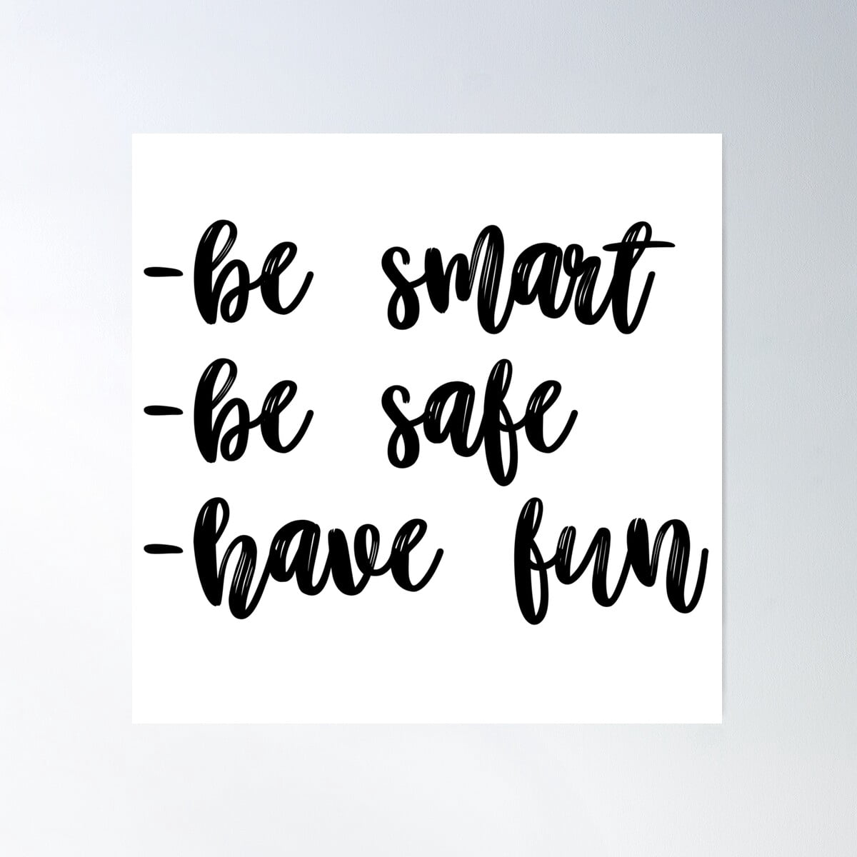 Be Smart Poster Wall Art, Modern Wall Decor For Living Room Bedroom ...