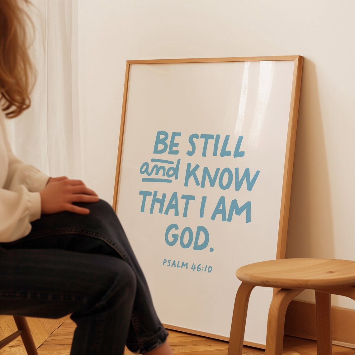 Be Still And Know Print, Christian Wall Art, Unframed Paper Poster ...