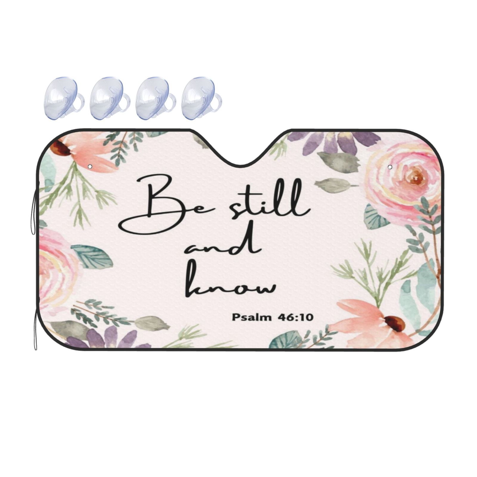 Be Still And Know Psalm Car Windshield Sun Shade UV Heat Shield for Car ...