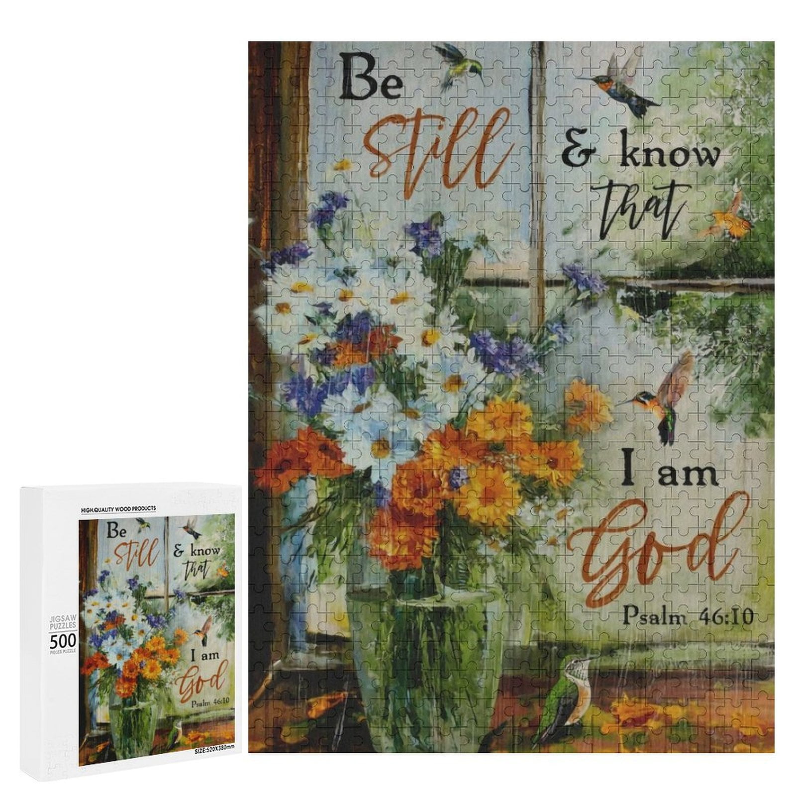 Be Still And Know That I Am God Canvas, Hummingbird Canvas, Daisy ...