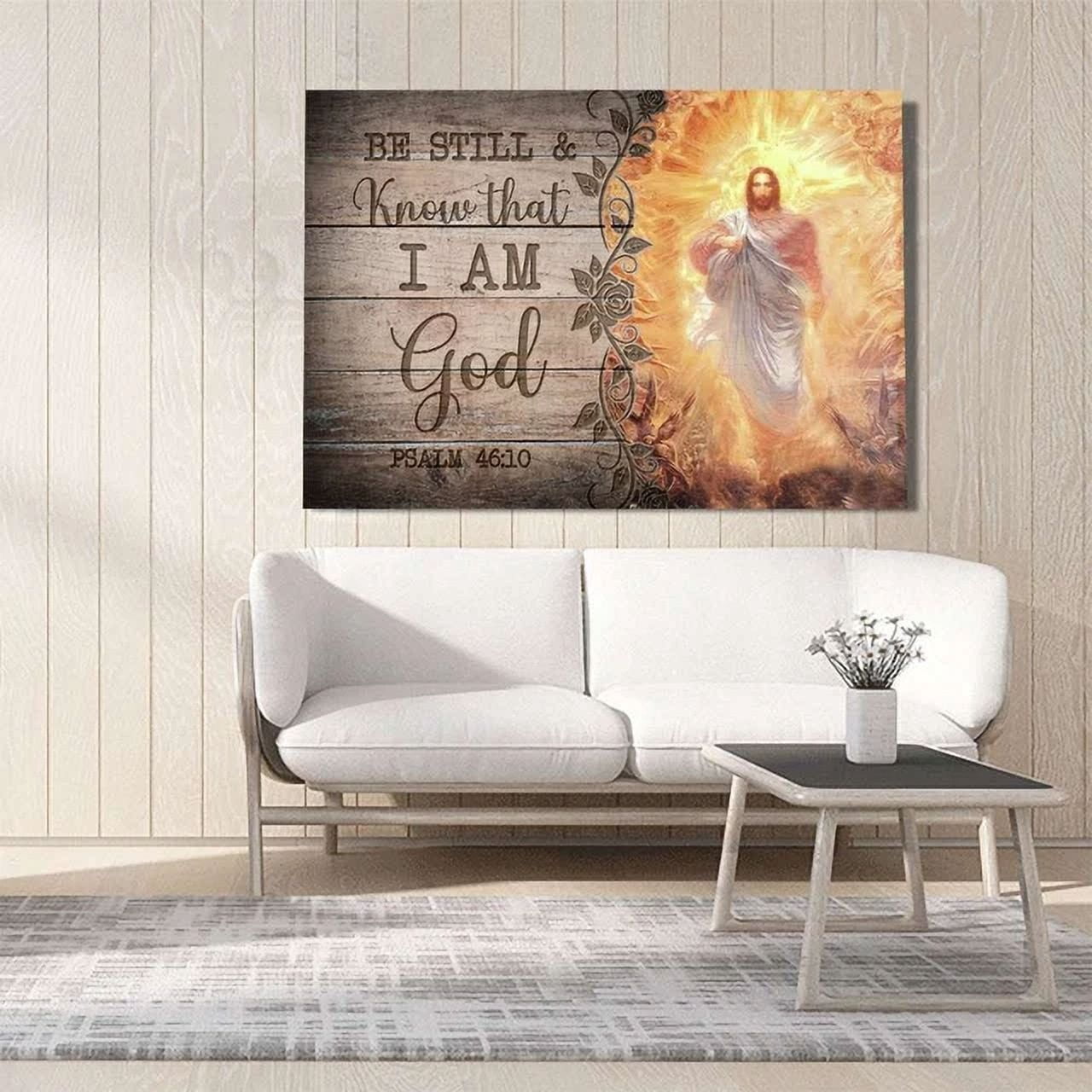 Be Still And Know That I Am God Home Decor Vintage Art Print Cute ...