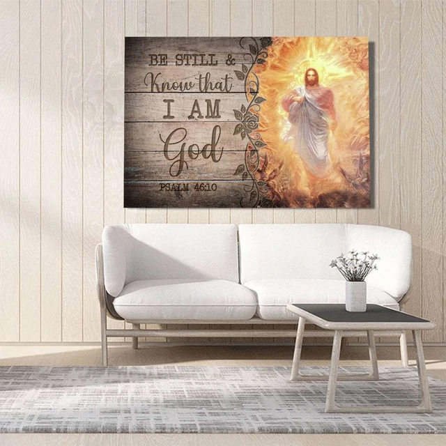 Be Still And Know That I Am God NO FRAMED POSTER Home Decor, Vintage ...