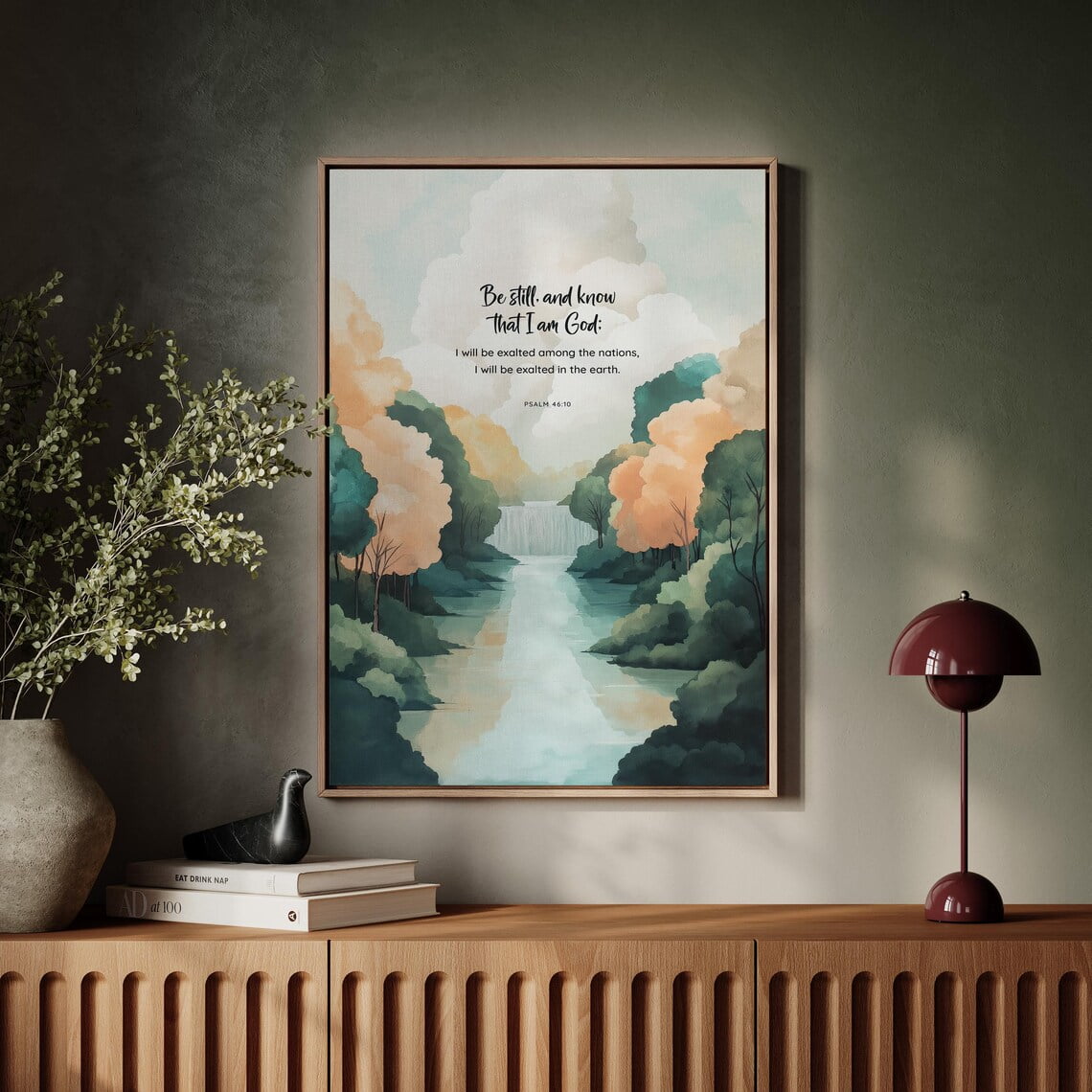 Be Still And Know That I Am God Psalm 4610 Christian Wall Art Peaceful ...