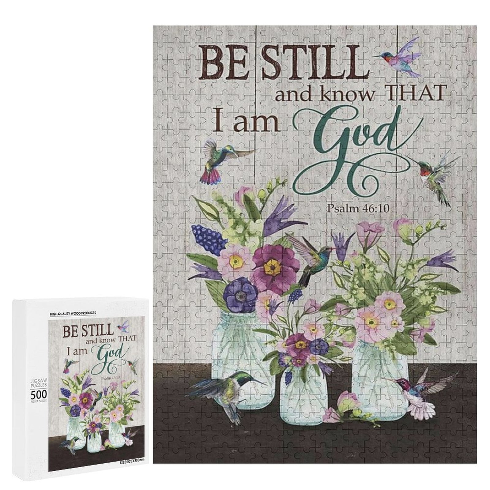 Be Still And Know That I Am God Psalm Poster, Christian Faith Wrapped ...
