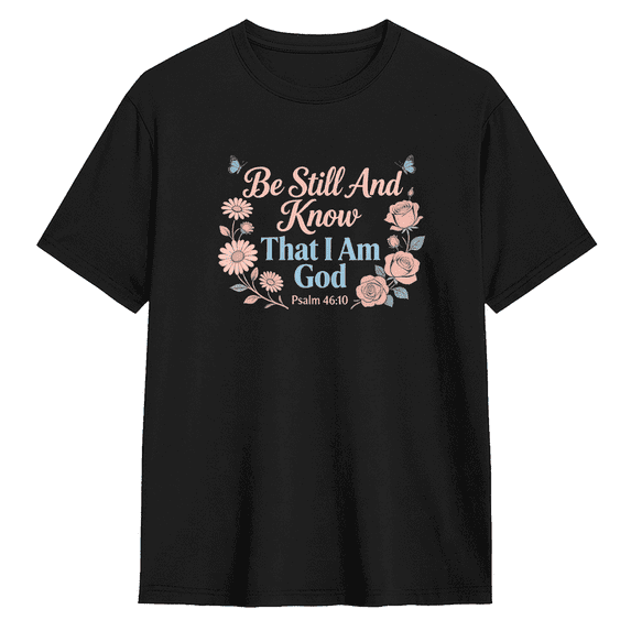 Be Still And Know That I Am God Vintage Graphic Tee for Men and Women ...