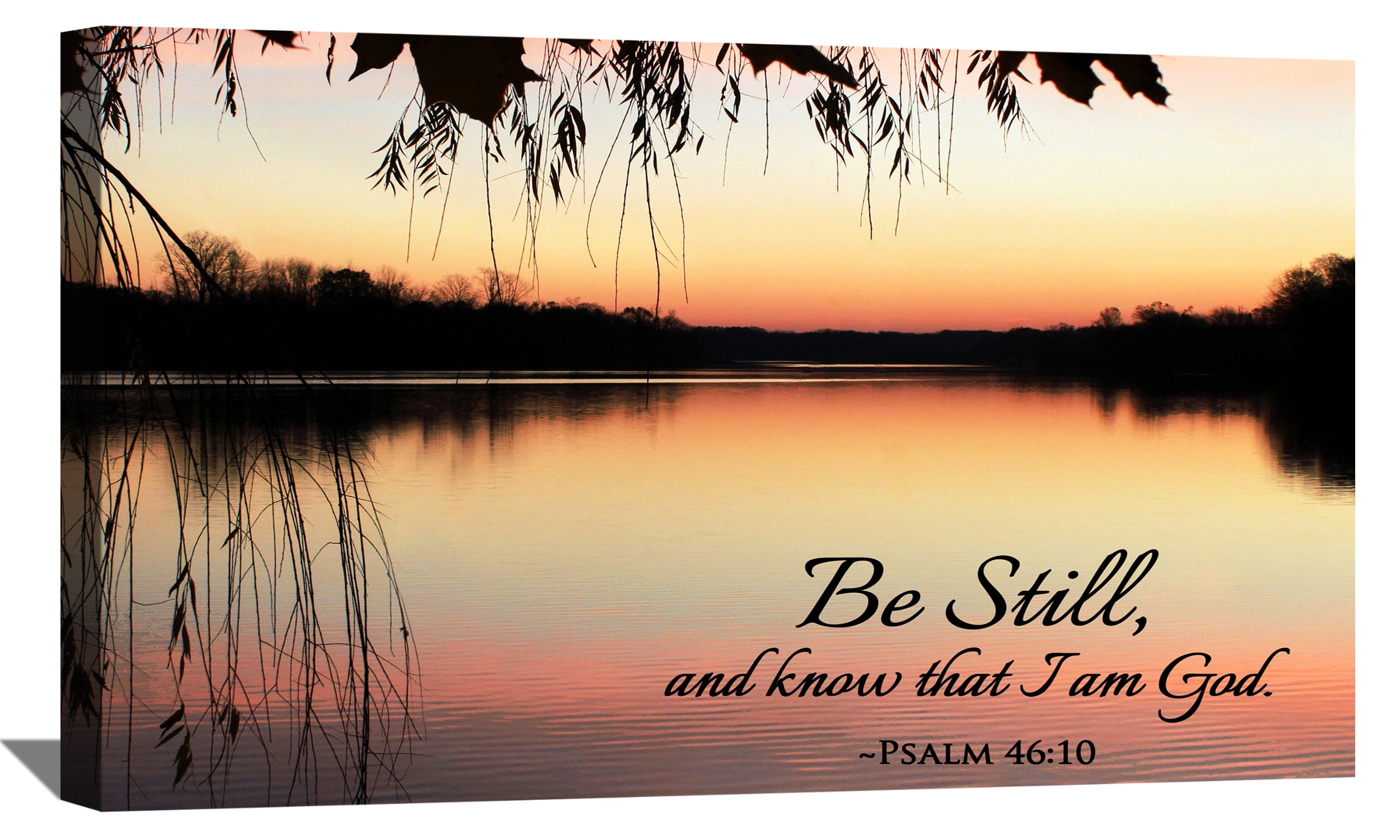 Be Still Inspirational Christian Artwok Bible Verse Quotes Canvas Art ...
