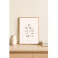 Be Still Minimalist Scripture Art, Unframed Paper Poster 8x10in ...
