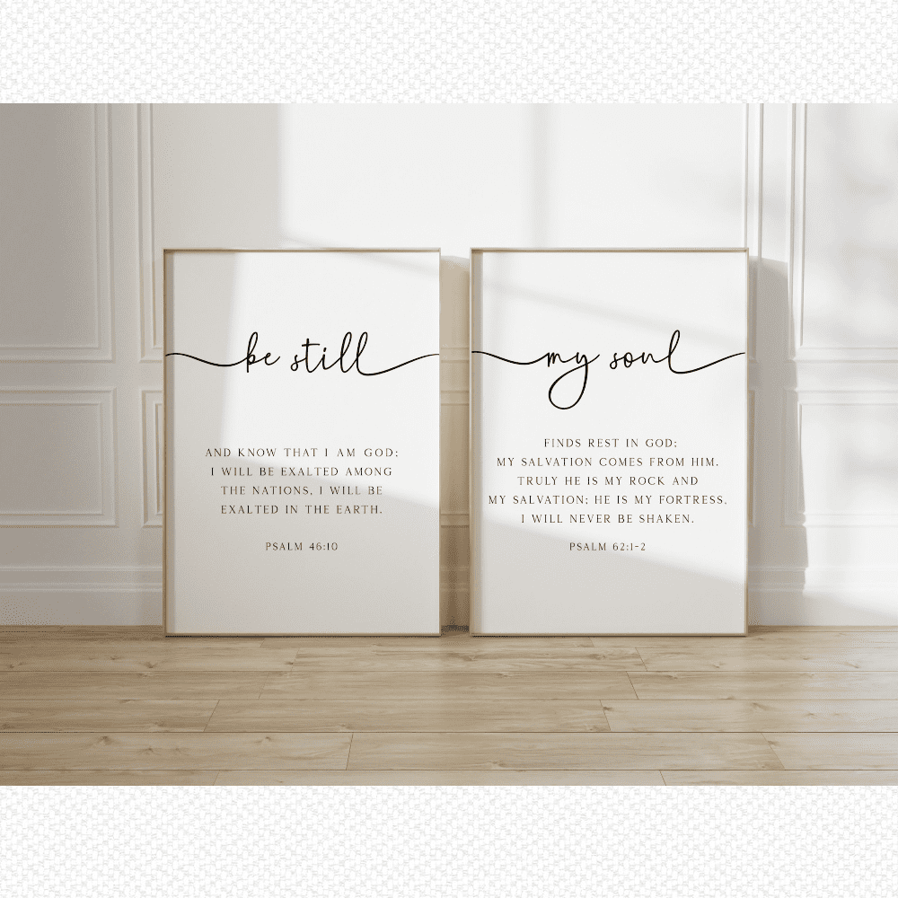 Be Still My Soul Christian Bible Verse Poster Prints , Poster Only ...