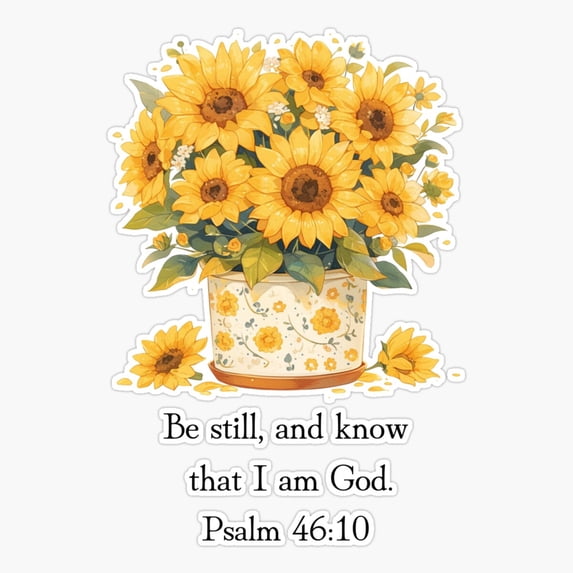 Be Still. Sticker - Walmart.com