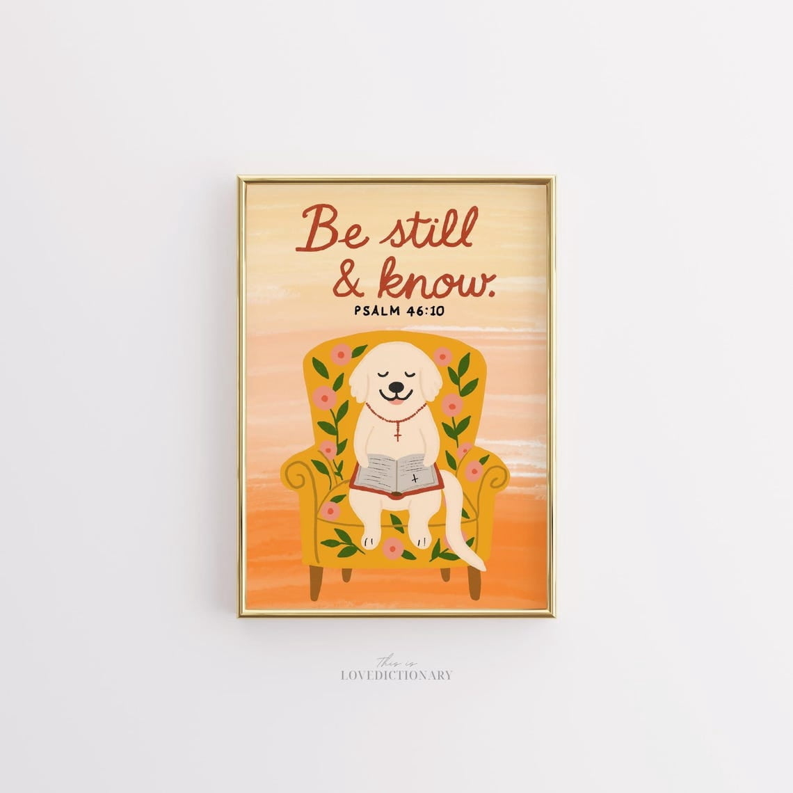 Be Still and Know Christian Psalm 46:10 Scripture Art, Stretched Canvas ...