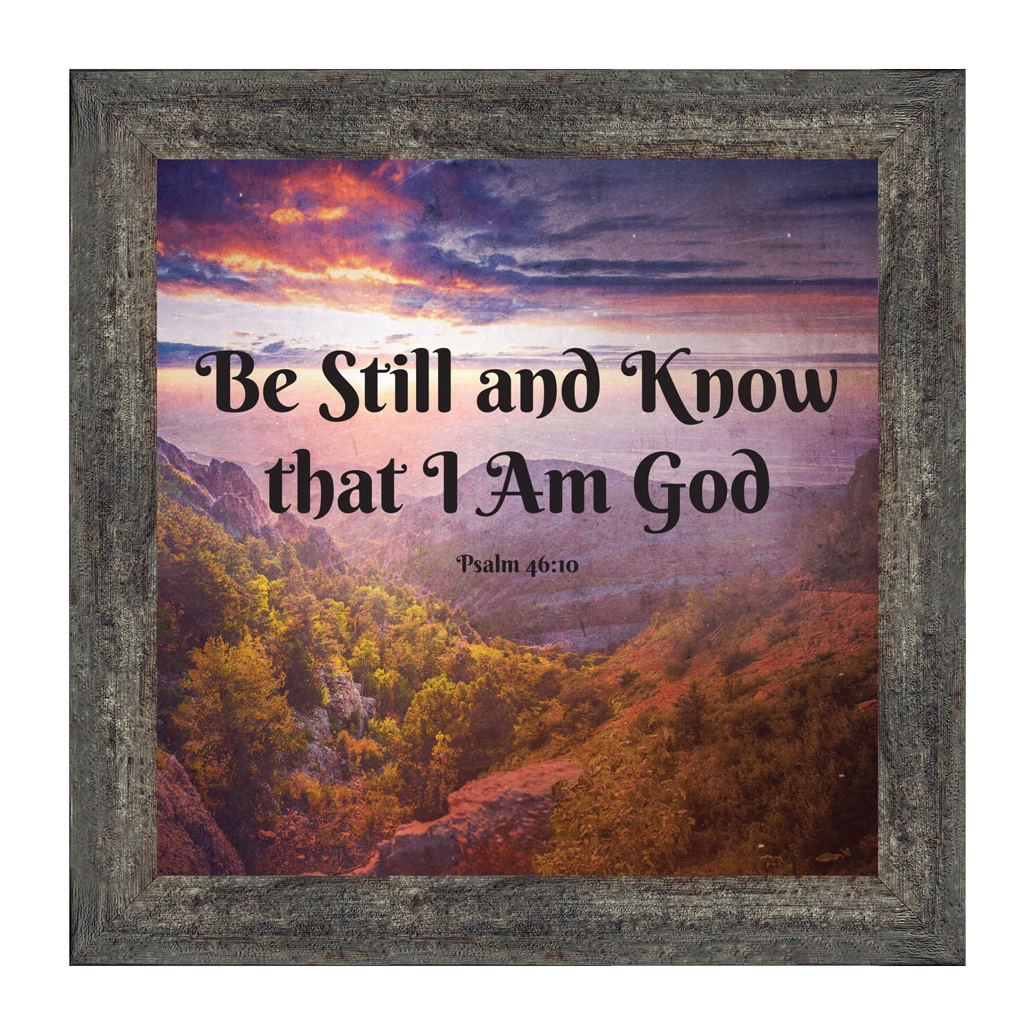 Be Still and Know I Am God, Psalms 46:10, Bible Verse Wall Art ...