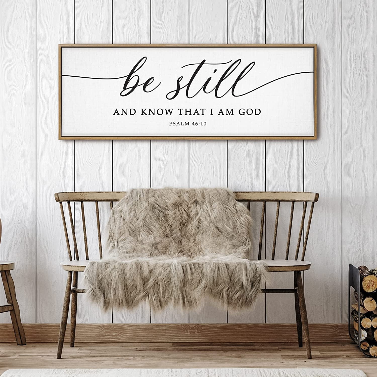 Be Still and Know that I am God Sign Canvas Art Wall Art Poster Wall ...