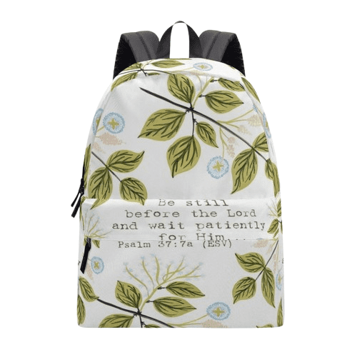 Be Still and Wait Backpack, Bible Verse Backpack, Christian Faith ...