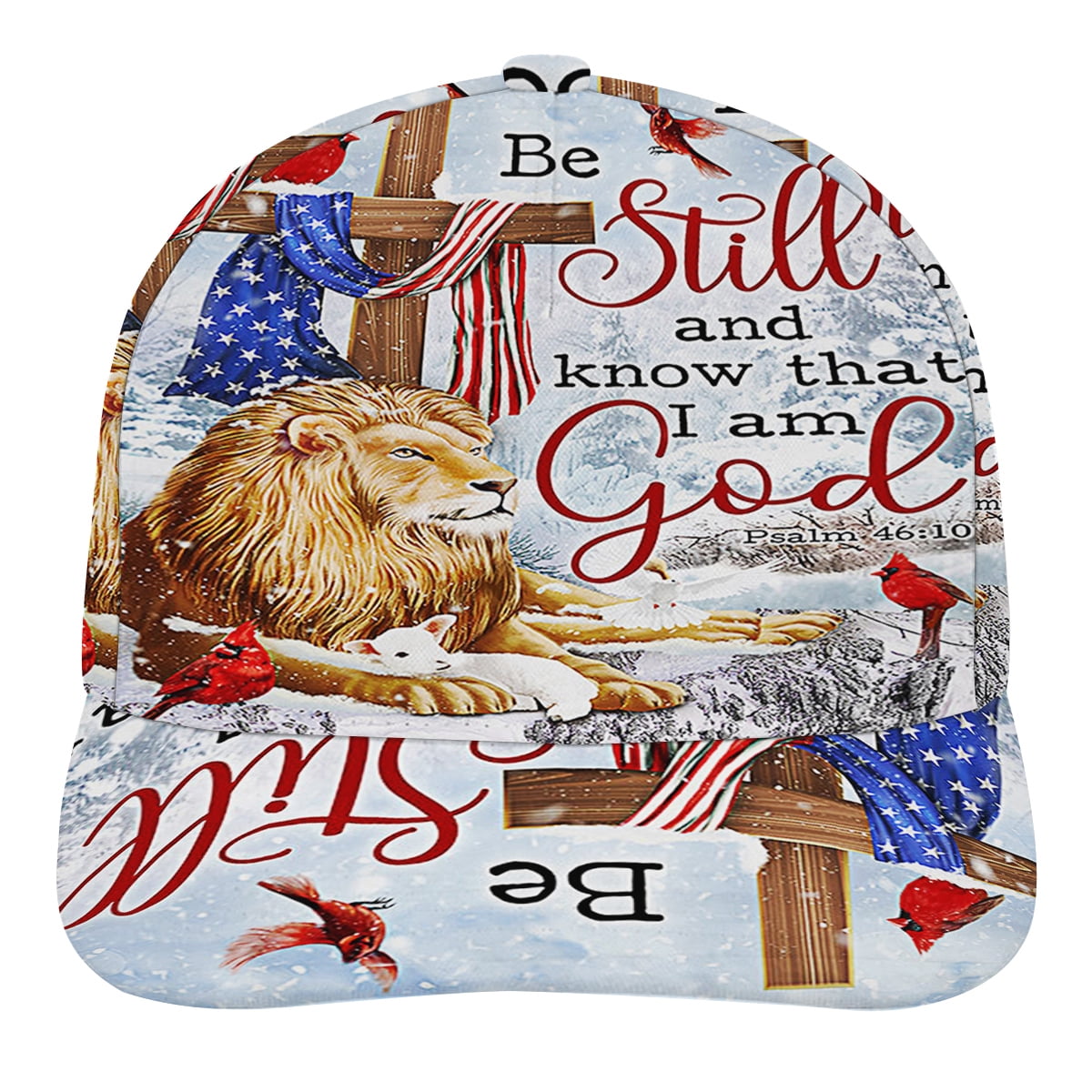 Be Stll And Know That I Am God Lion of Judah ChriStas baseball cap hat ...